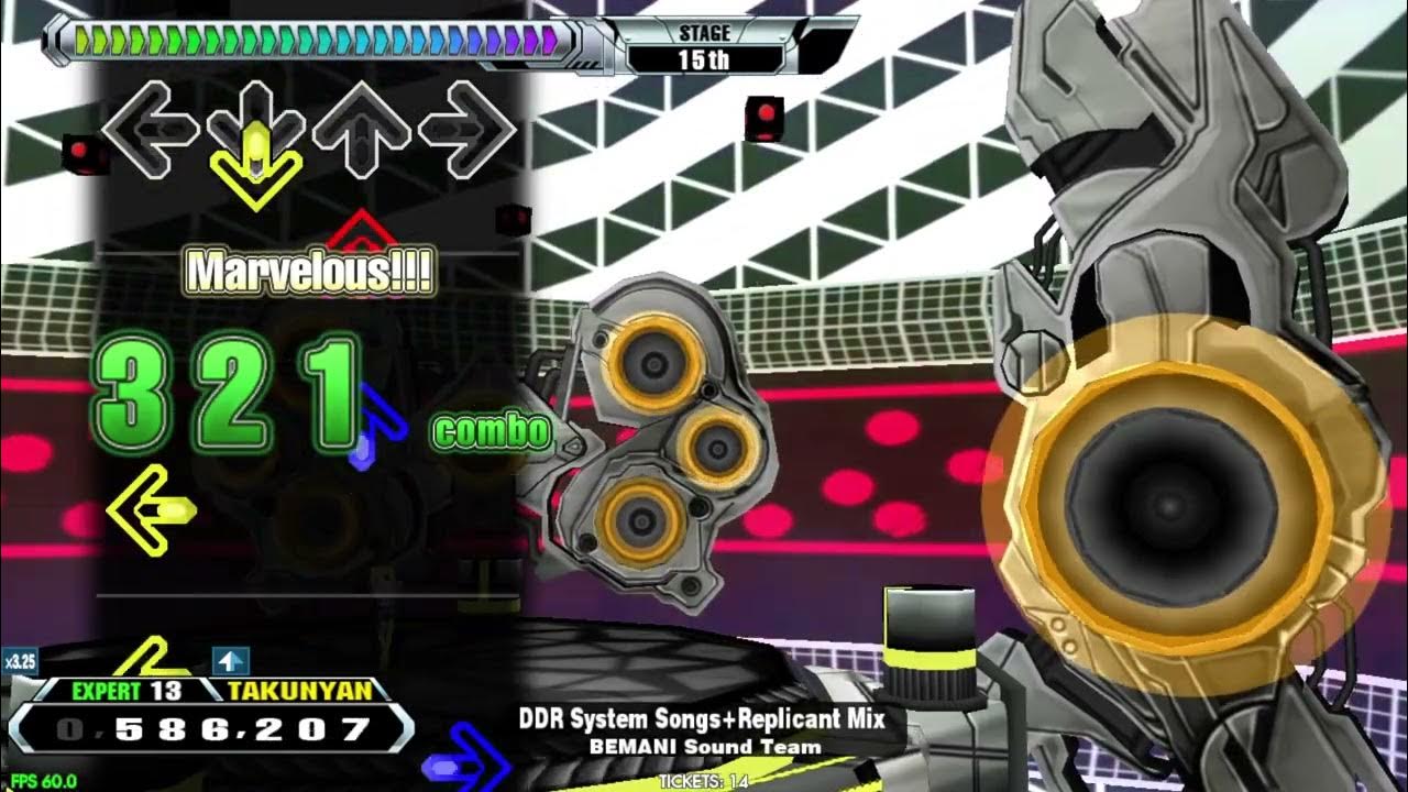 【DDR GRAND PRIX】DDR System Songs+Replicant Mix【EXPERT】 - YouTube