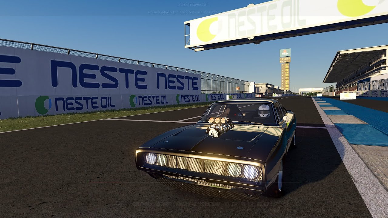 assetto corsa: Mod Car Dodge charger Toretto/ and Track Helsinki ...