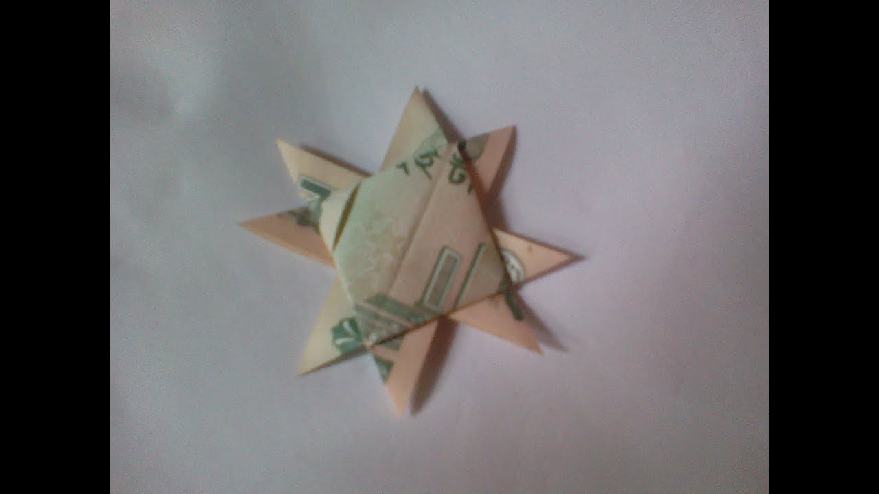how to make star ! How To Make Paper Star Using Two Taka Note ! very ...