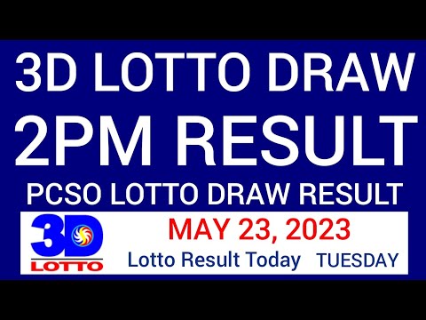 3d lotto swertres result today 2pm draw may 23 2023 pcso 3d lotto ...