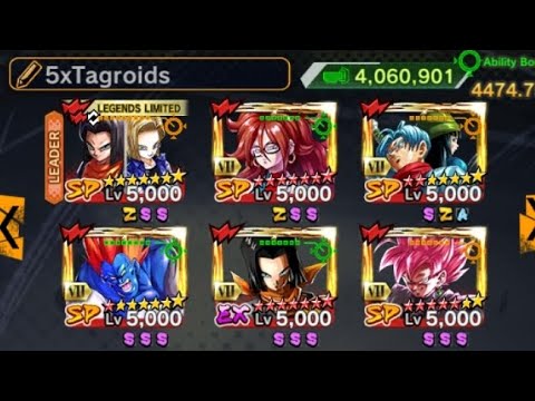 5x Zenkai Buffed Tag Androids Are A True Menace | Dragon Ball Legends # ...