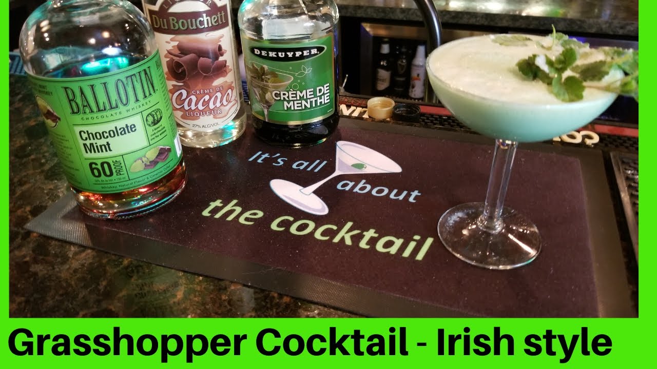 Grasshopper Cocktail drink Irish style | #DrunkenShamrock2021| It's all ...
