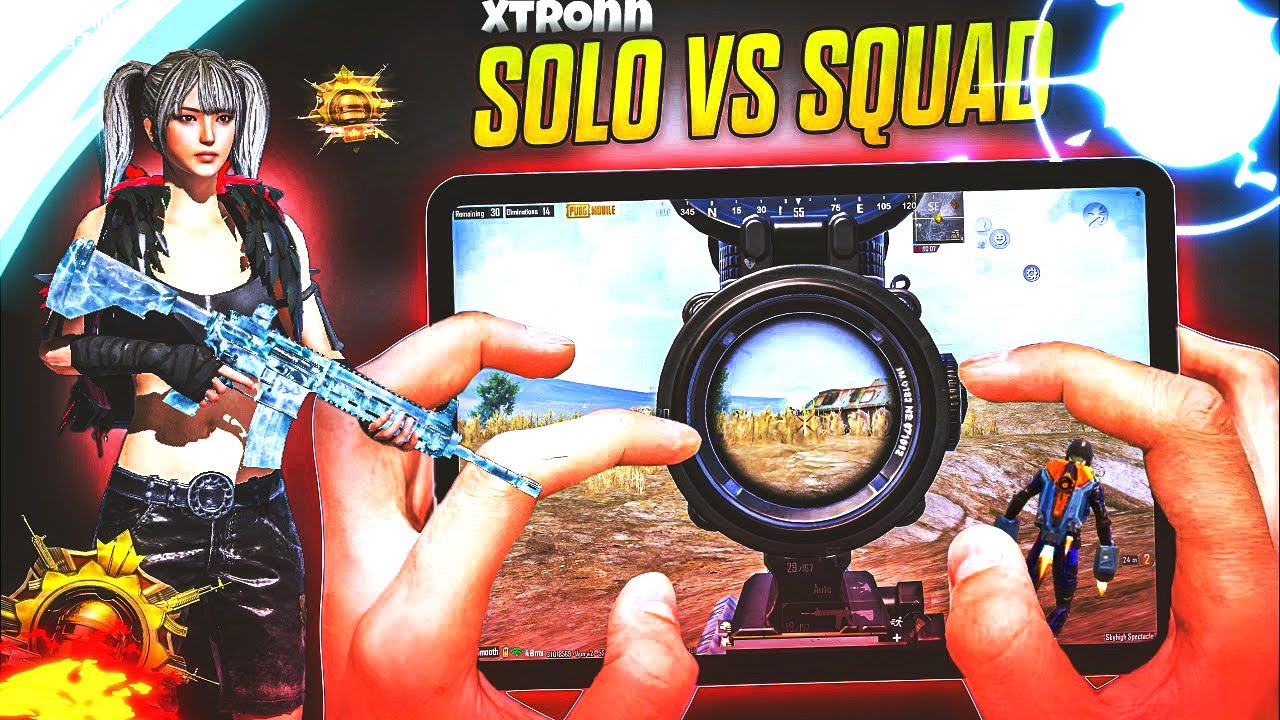 iPAD MINI 6 HANDCAM 😍 | 3 FINGER CLAW / BGMI GAMEPLAY | SOLO VS SQUAD ...