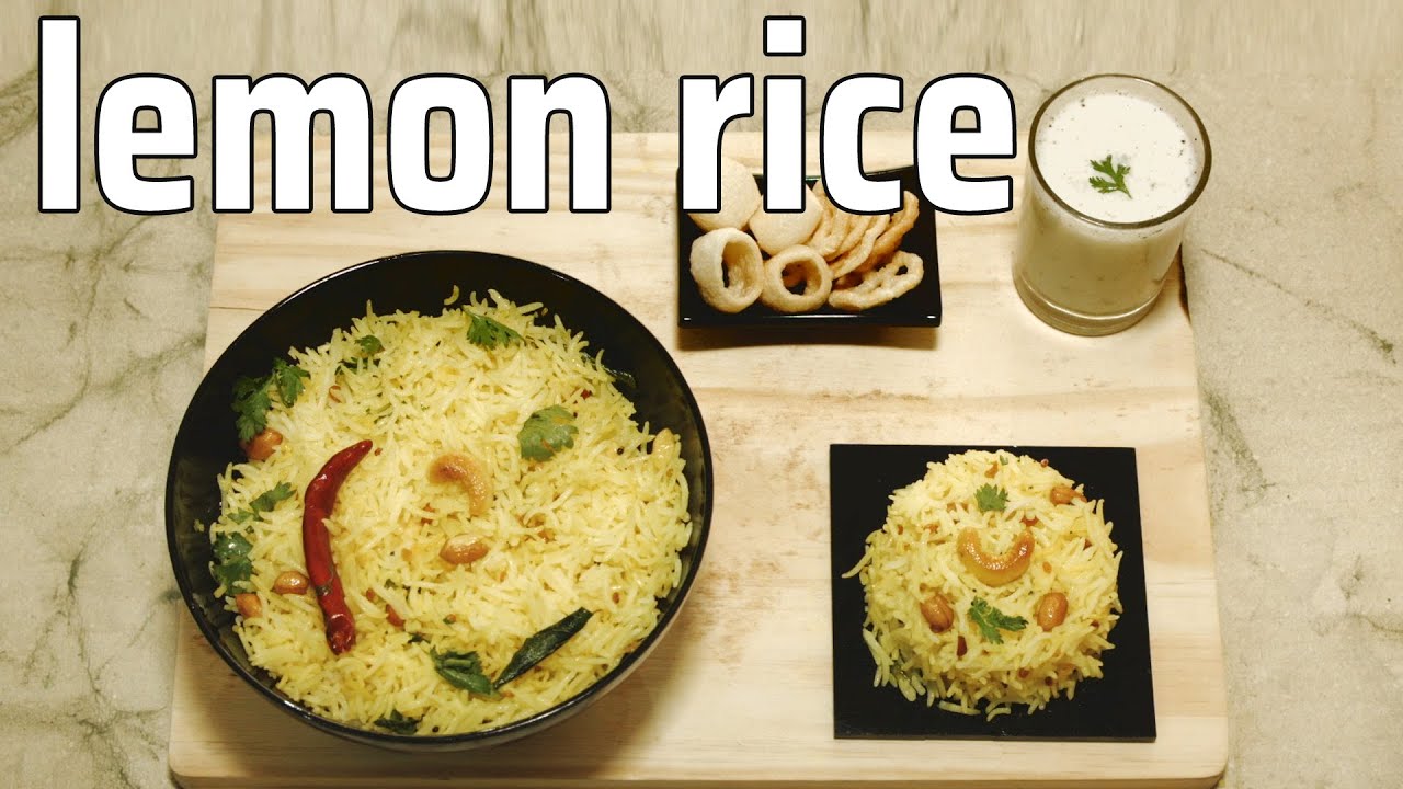 Lemon Rice Recipe | Chitrannam Recipe | लेमन राइस | Bandy's Recipes ...