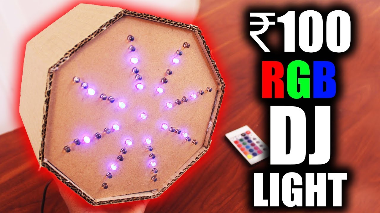 घर पर बनाये Remote control DJ Light | How to Making PARTY DJ Light at ...