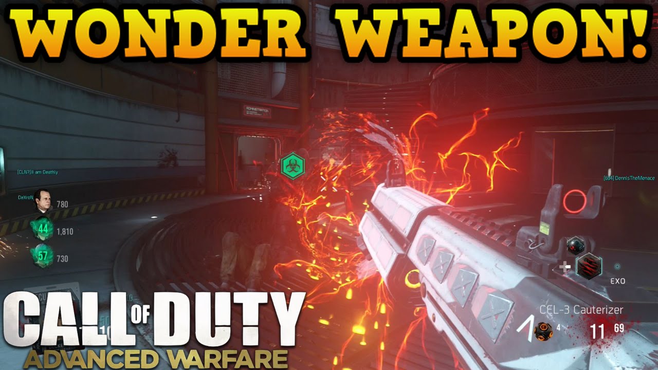 WONDER WEAPON GAMEPLAY! - Call of Duty Exo Zombies! - (CEL-3 CAUTERIZER ...