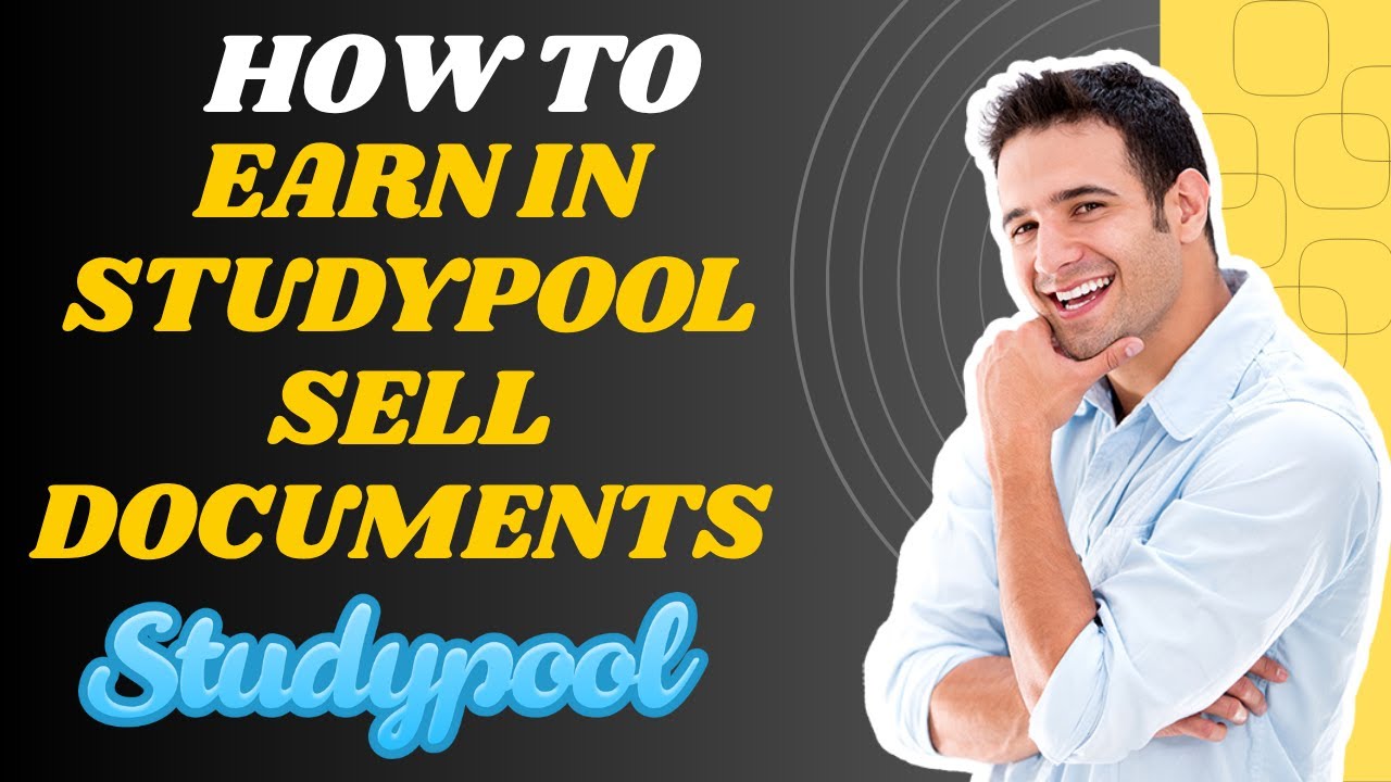How to earn in Studypool sell documents (2025) l SM Tech - YouTube