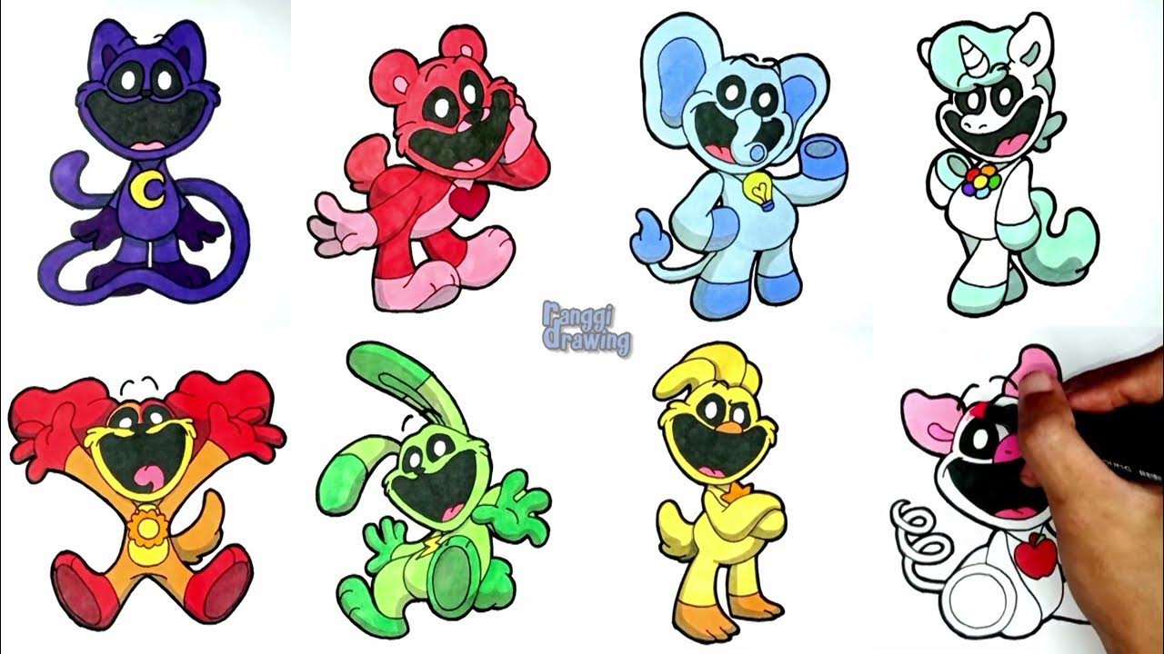 How To Draw ALL SMILING CRITTERS CHARACTERS | Poppy Playtime Chapter 3 - YouTube