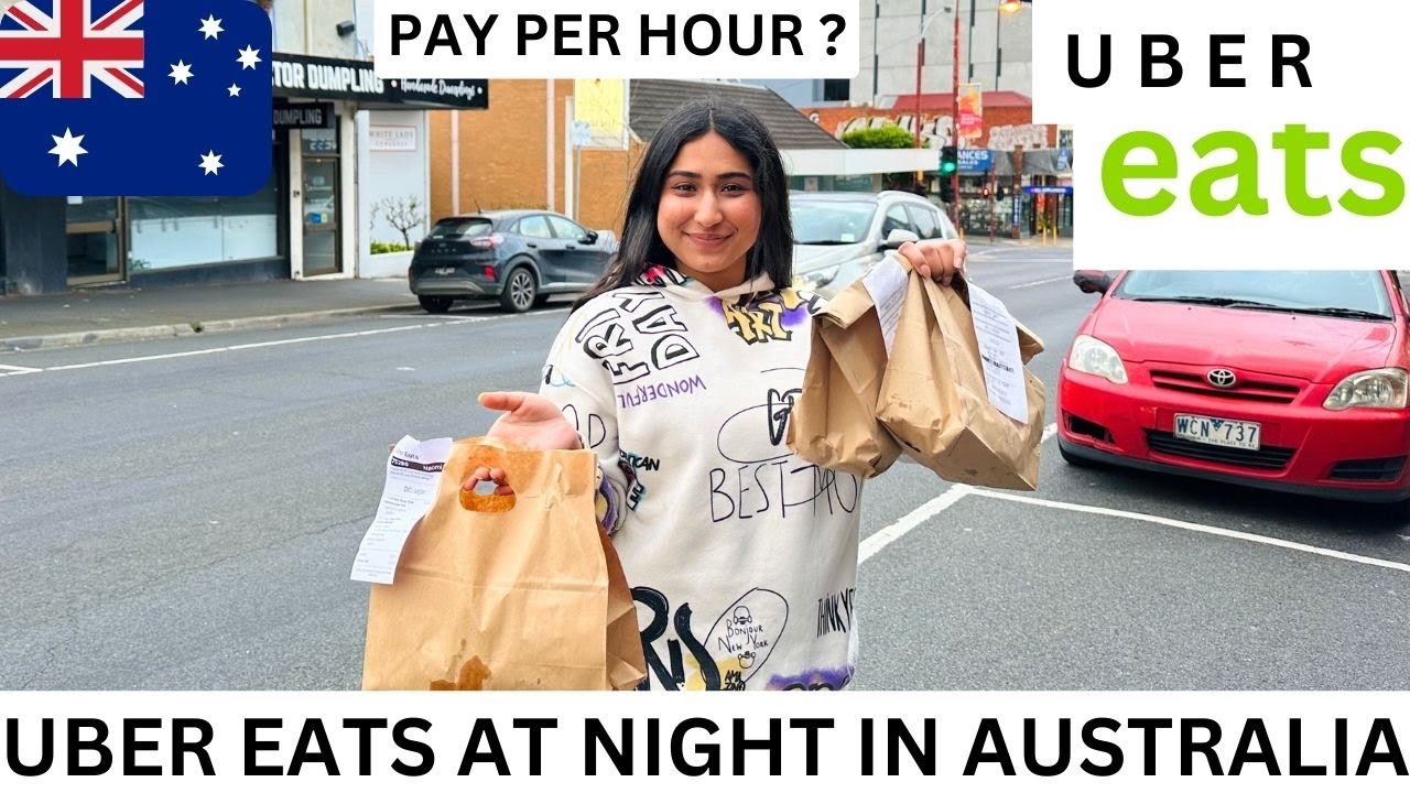 Uber Eats at Night | Uber Eats in Australia in Car | Per hour Earning ...