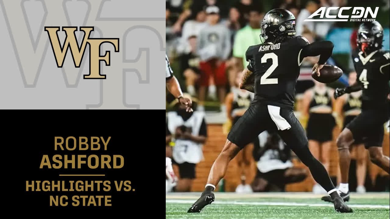 Wake Forest's Robby Ashford Highlights vs. NC State - YouTube
