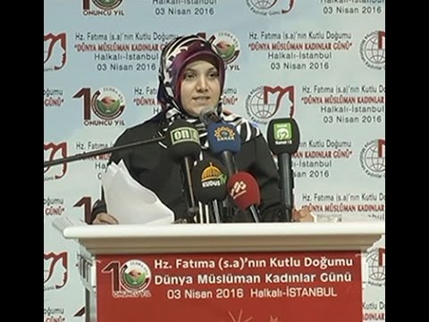 DÜNYA MÜSLÜMAN KADINLAR GÜNÜ (DMKG) 2016 - DERNEK BAŞKANI MEFTUNE ATAM'IN KONUŞMASI