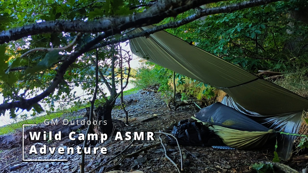Solo Wild Camp ASMR | Foraging & Fishing - YouTube