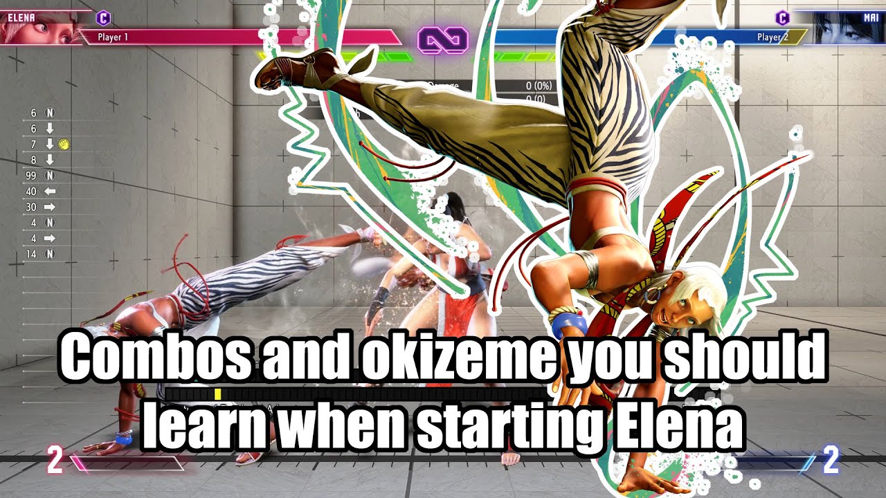 Combos and okizeme you should learn when starting Elena [Street Fighter ...