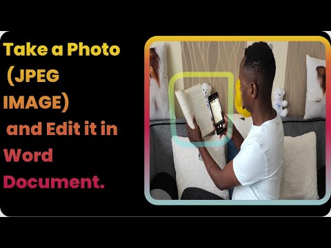 How to Edit JPEG Image or a scanned Document In Office Word - YouTube