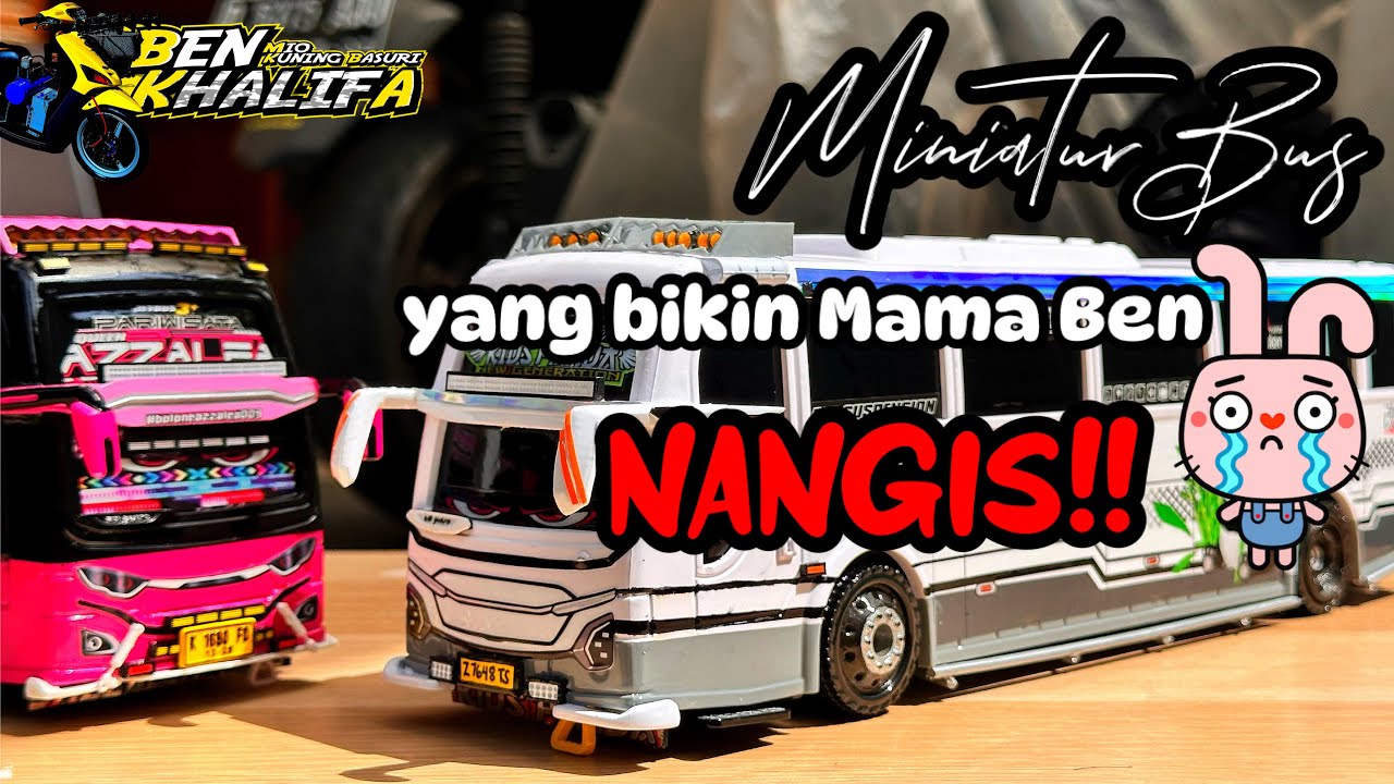 KIDS PANDA BAIK RASA FULL SPEK‼MINIATUR BUS BASURI EDISI LOMBA🔥 - YouTube