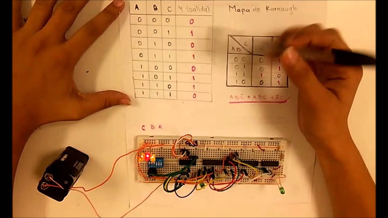 P8 c1 parte2 multiplexor simplificado con karnaugh - YouTube