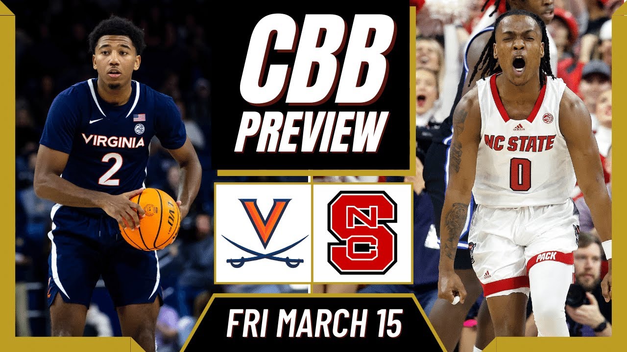 Free CBB Picks Today | VIRGINIA vs. NC STATE (3/15/24) NCAA Basketball ...