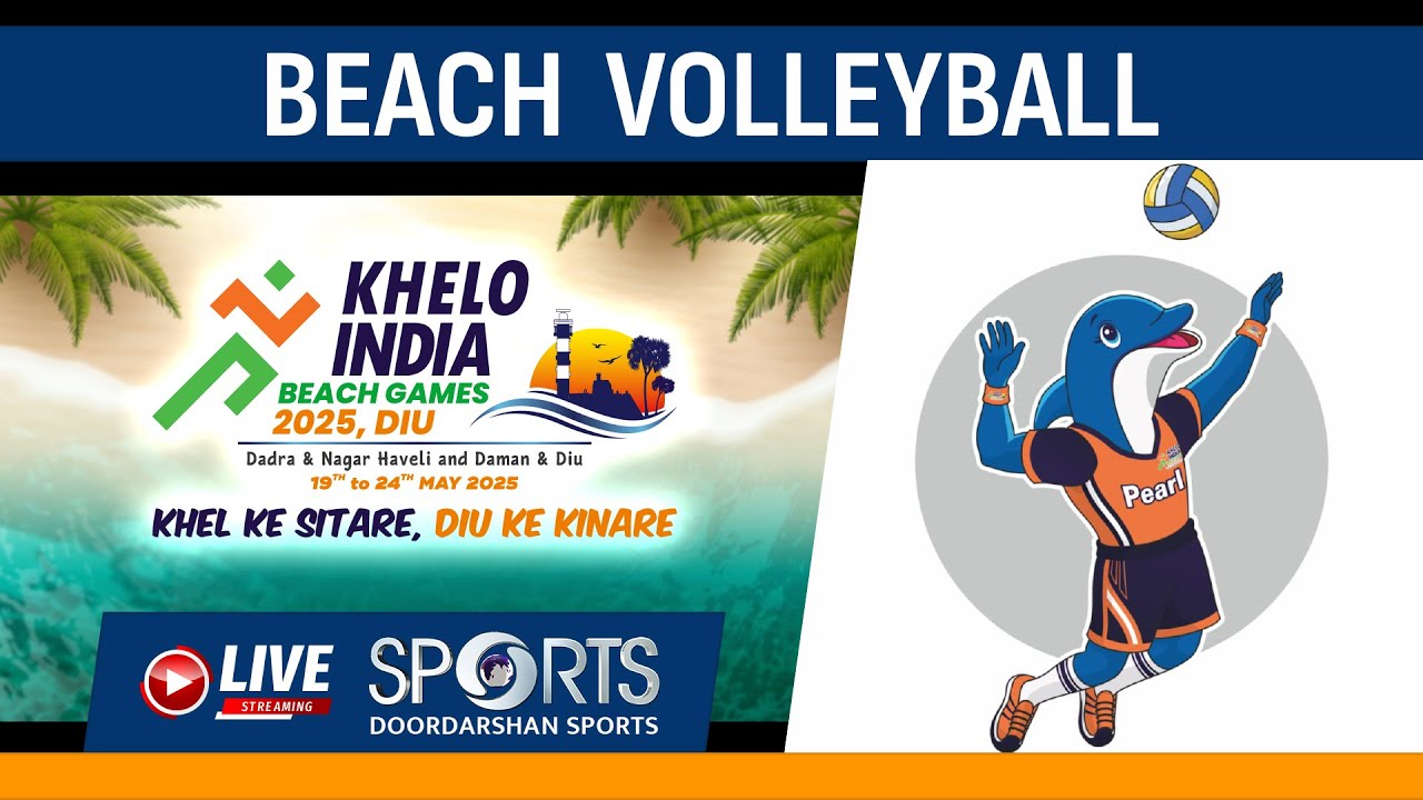 LIVE - Beach Volleyball - Khelo India Beach Games 2025, Diu ...
