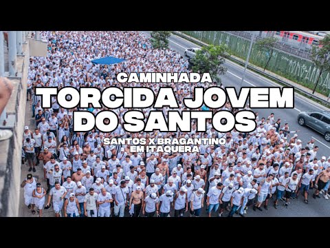 Caminhada da Torcida Jovem do Santos em Itaquera - YouTube