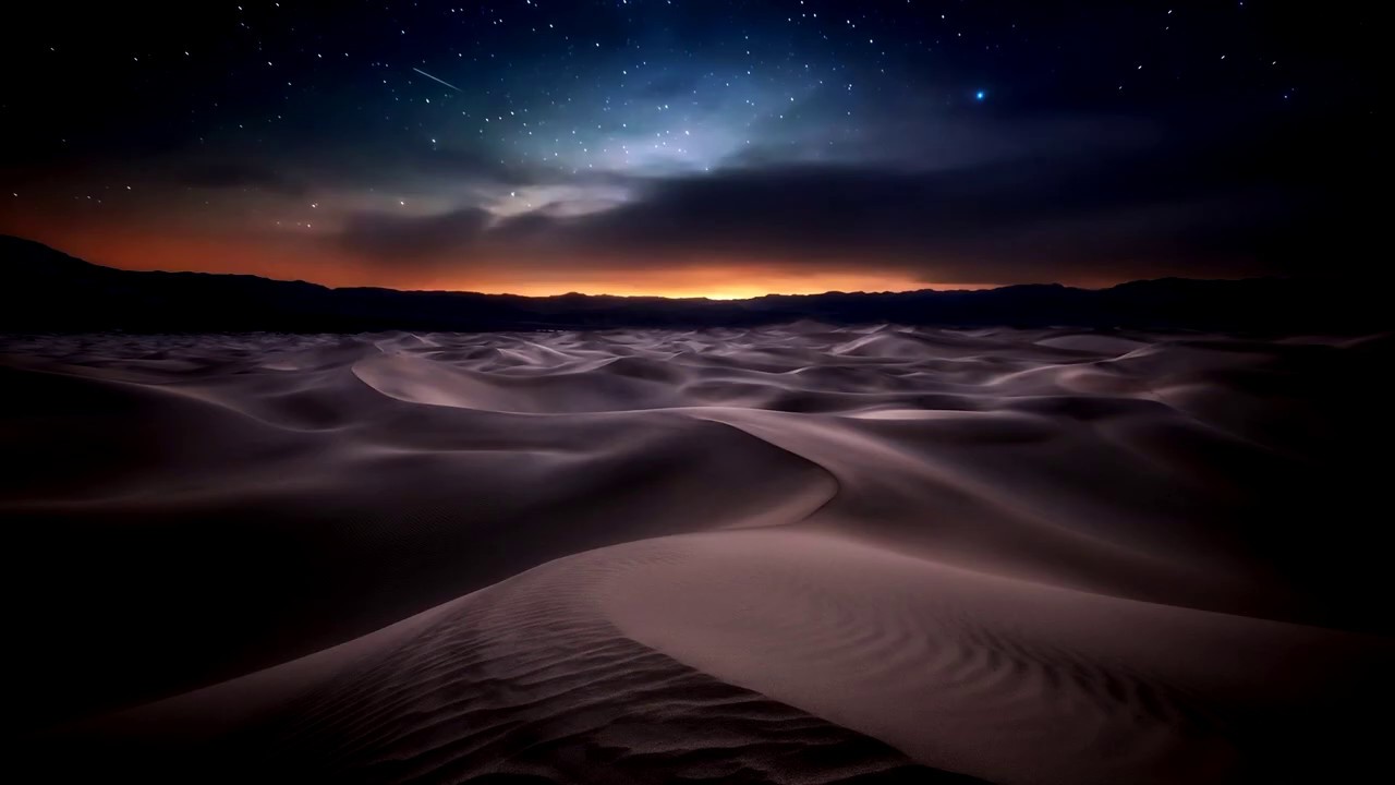 Relaxing Vibes of Desert at night for Stress Relief Meditation, Healing ...