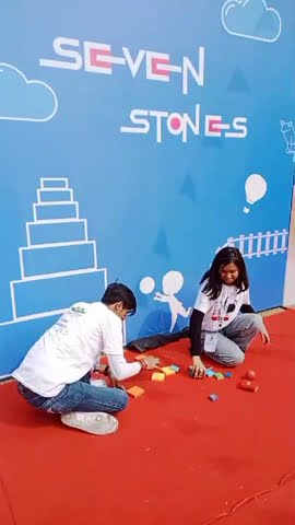 Wow The seven stones game #hitting stack of stones with a ball # ...