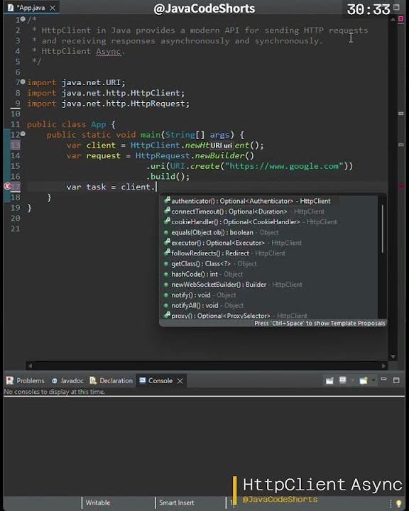 0048 HttpClient Async in #java #softwareengineer #programming #coding #shorts - YouTube