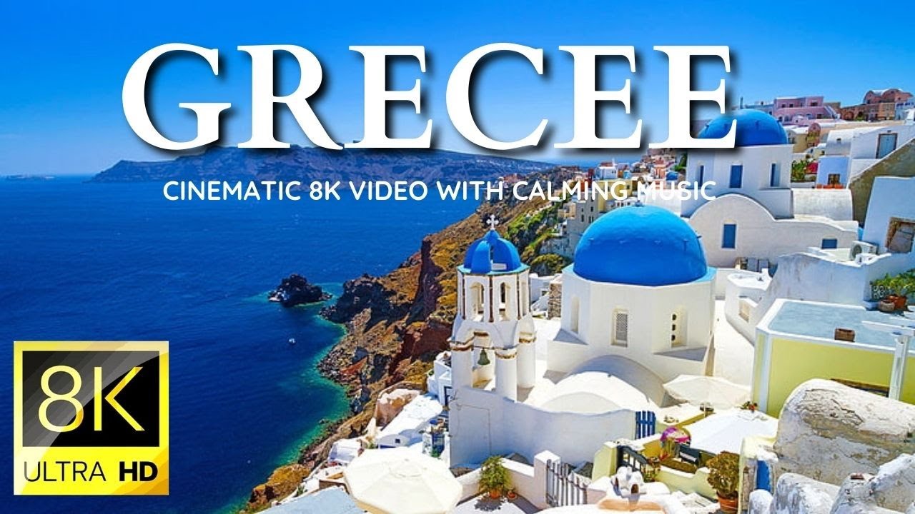 Greek from the sky, relaxing music cinematic background 8K Video - YouTube