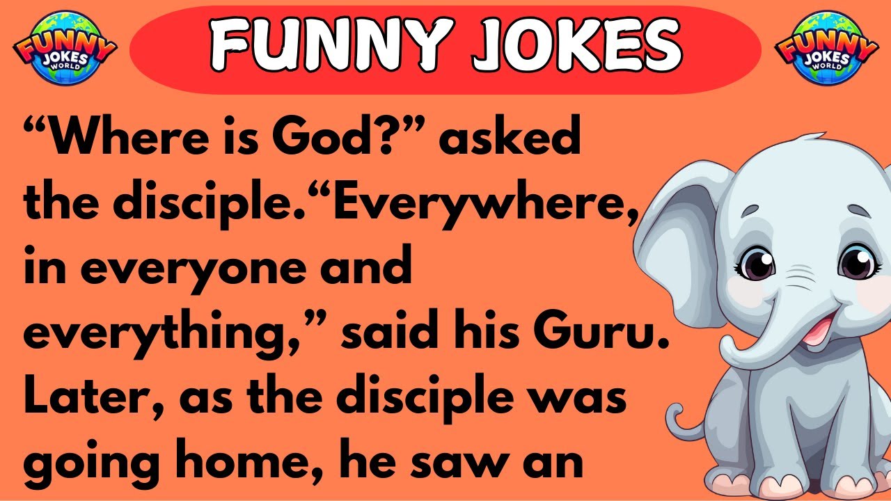 FUNNY JOKES | The Foolish Disciple and the Elephant – A Hilarious ...