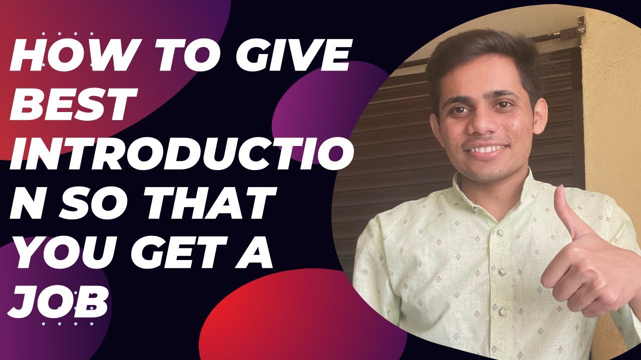 Tips for the best introduction#Effective introduction - YouTube