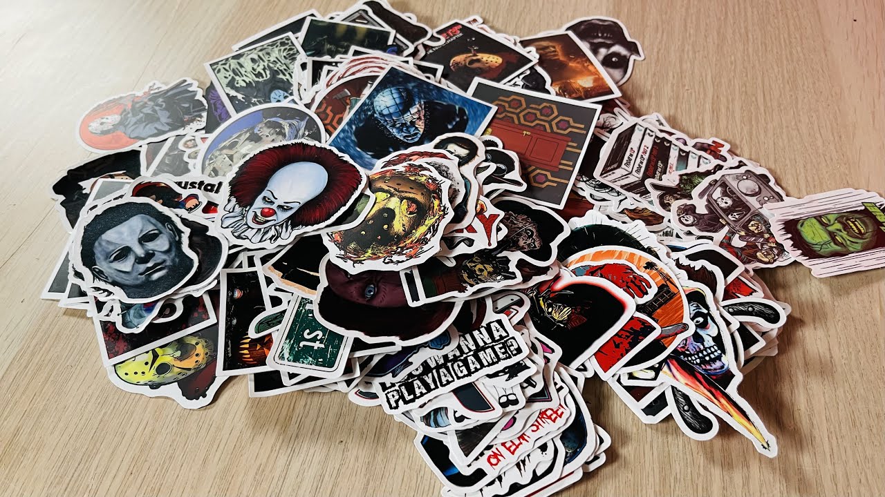 200 Horror Vinyl Stickers | Can You Name Them All?! - YouTube