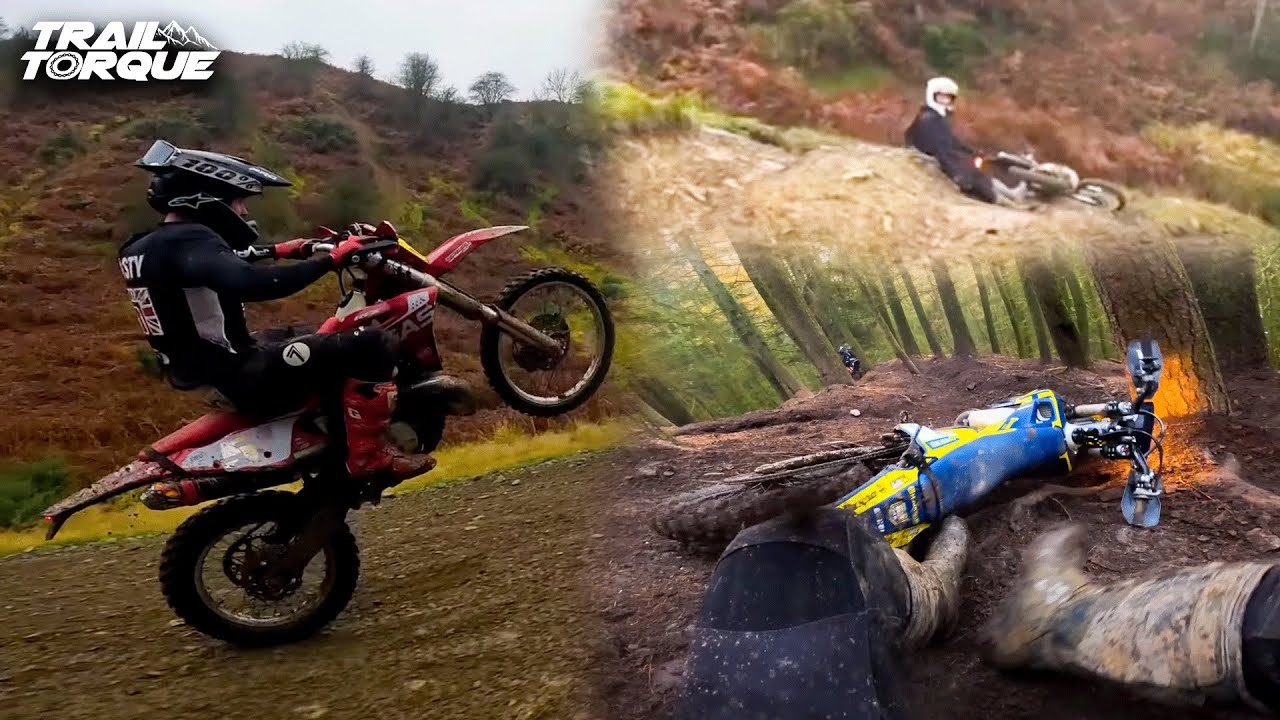 First Time Riding in the Woods at H20 Enduro - Riding in Wales with the ...