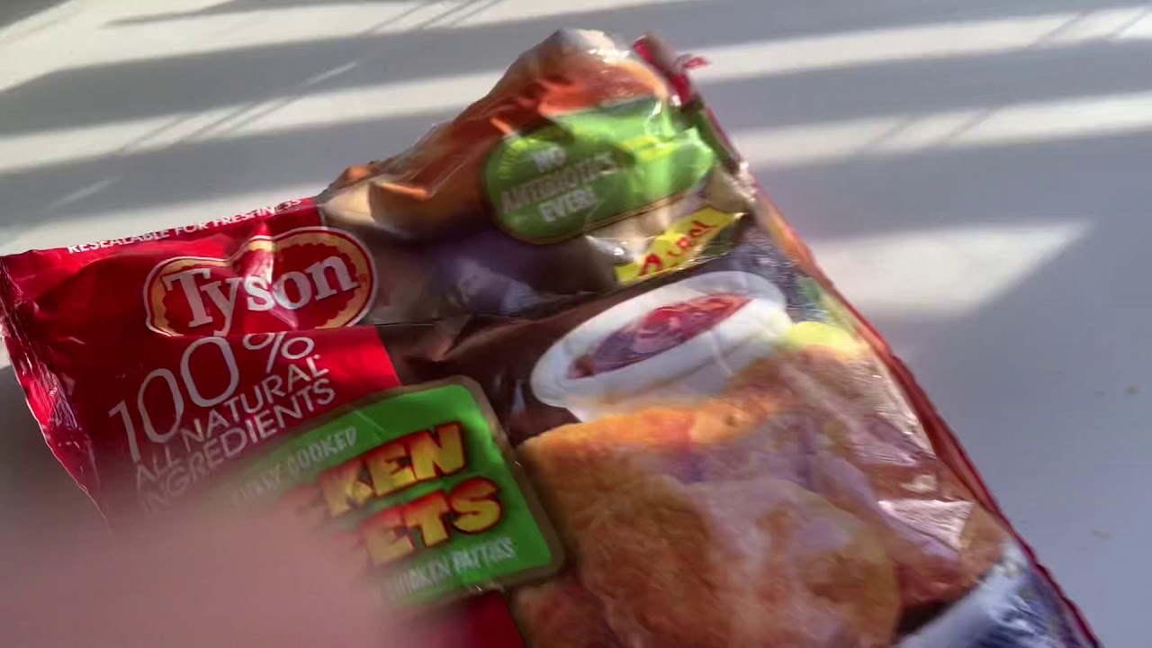 Tyson chicken nuggets food review - YouTube