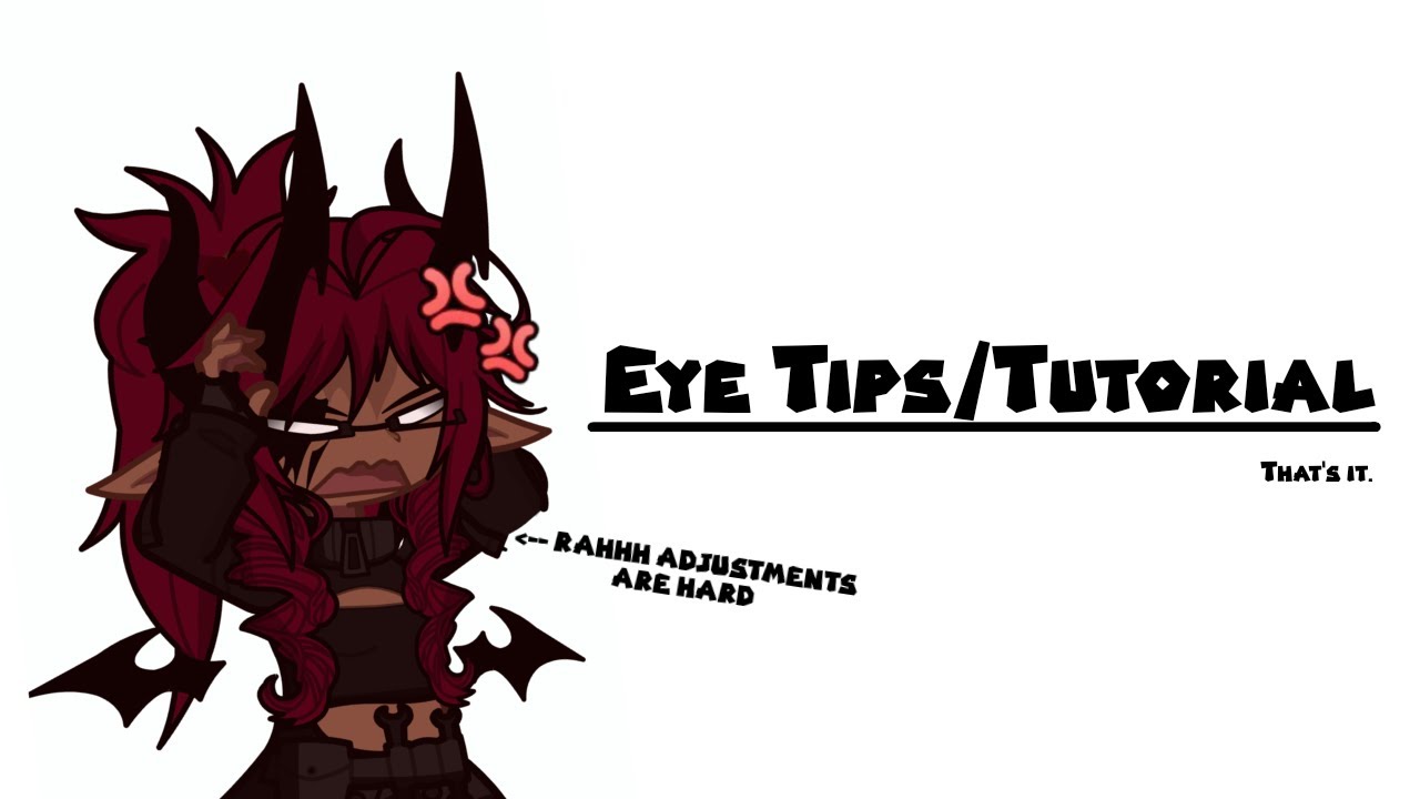 Gacha Life 2 Face/Eye Tutorial(Mostly just tips) - YouTube