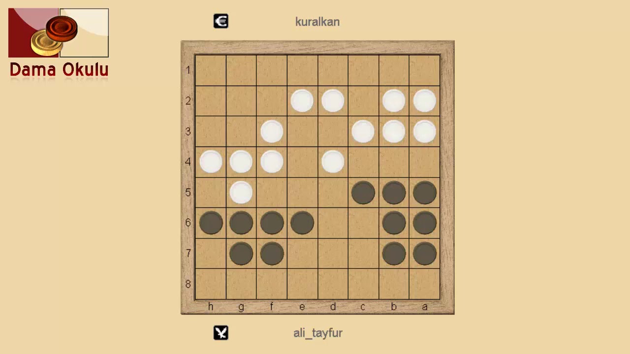 Turkish checkers / Dama / Türk Daması / LUDOTEKA sitesinden inciler. No ...
