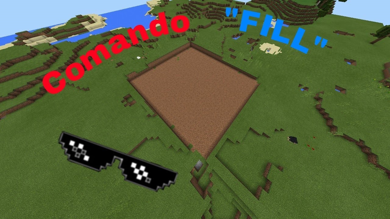 TUTORIAL//Cómo eliminar terreno con el comando "FILL" en Minecraft ...