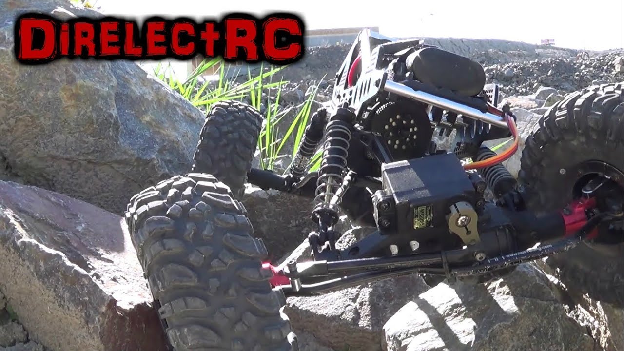 RC Axial AX10 Ridgecrest articulation test on some rocks - DirelectRC ...