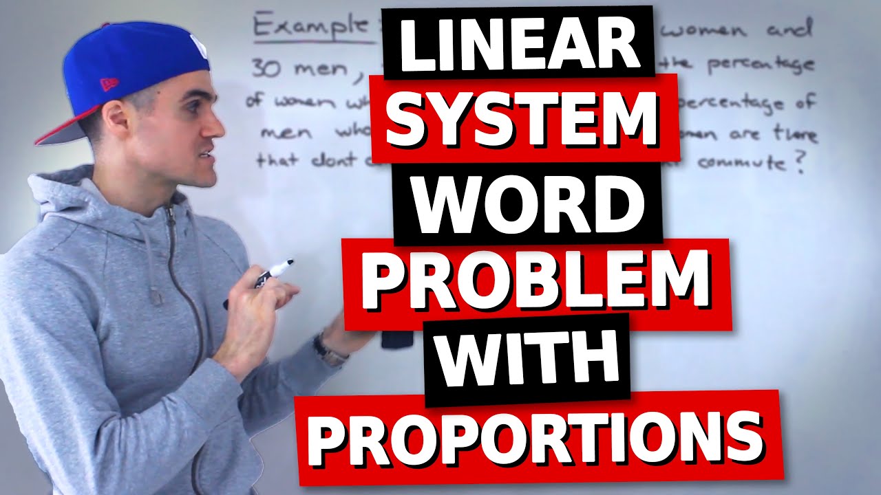 Linear System Word Problem With Proportions YouTube Linear System Word Problem With Proportions YouTube