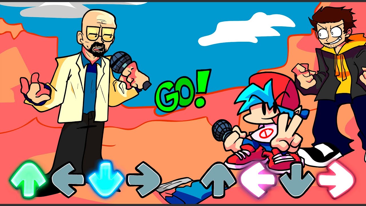 Friday Night Funkin' - Breaking Funk' / Blue-meth song / FNF mod - YouTube