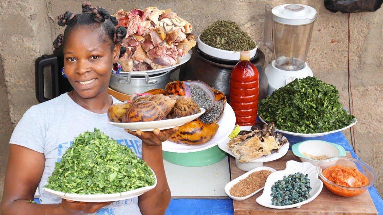 How To Make The Best African Vegetable Soup Recipe!! Traditional ...