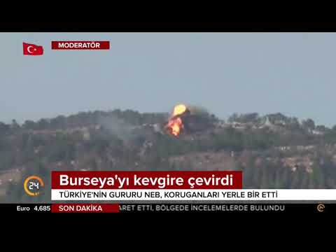 Burseya Dağı'ndaki terör mevzilerini yerle bir eden Türkiye'nin gururu \