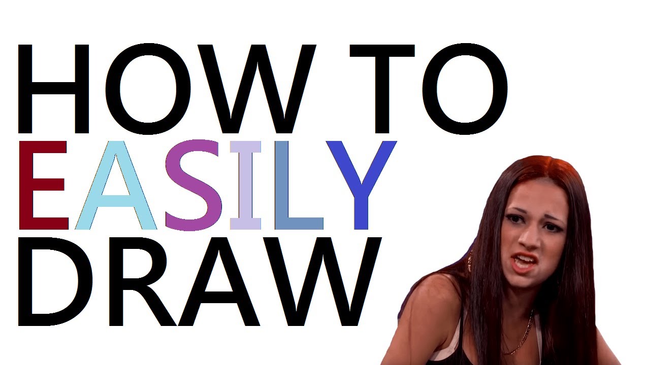 HOW TO DRAW Danielle Bregoli ( CASH ME OUTSIDE HOWBOW DAH GIRL ) - YouTube