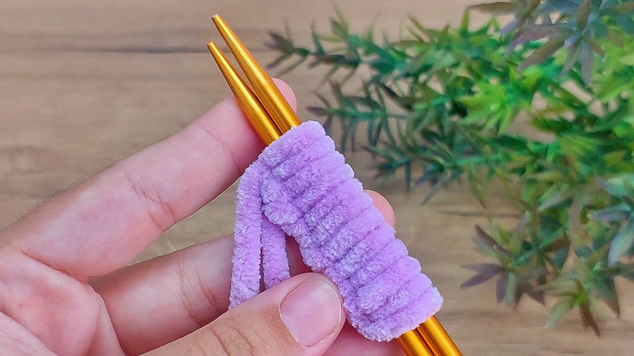Look how beautiful the purple color knitting pattern stitch is! the ...