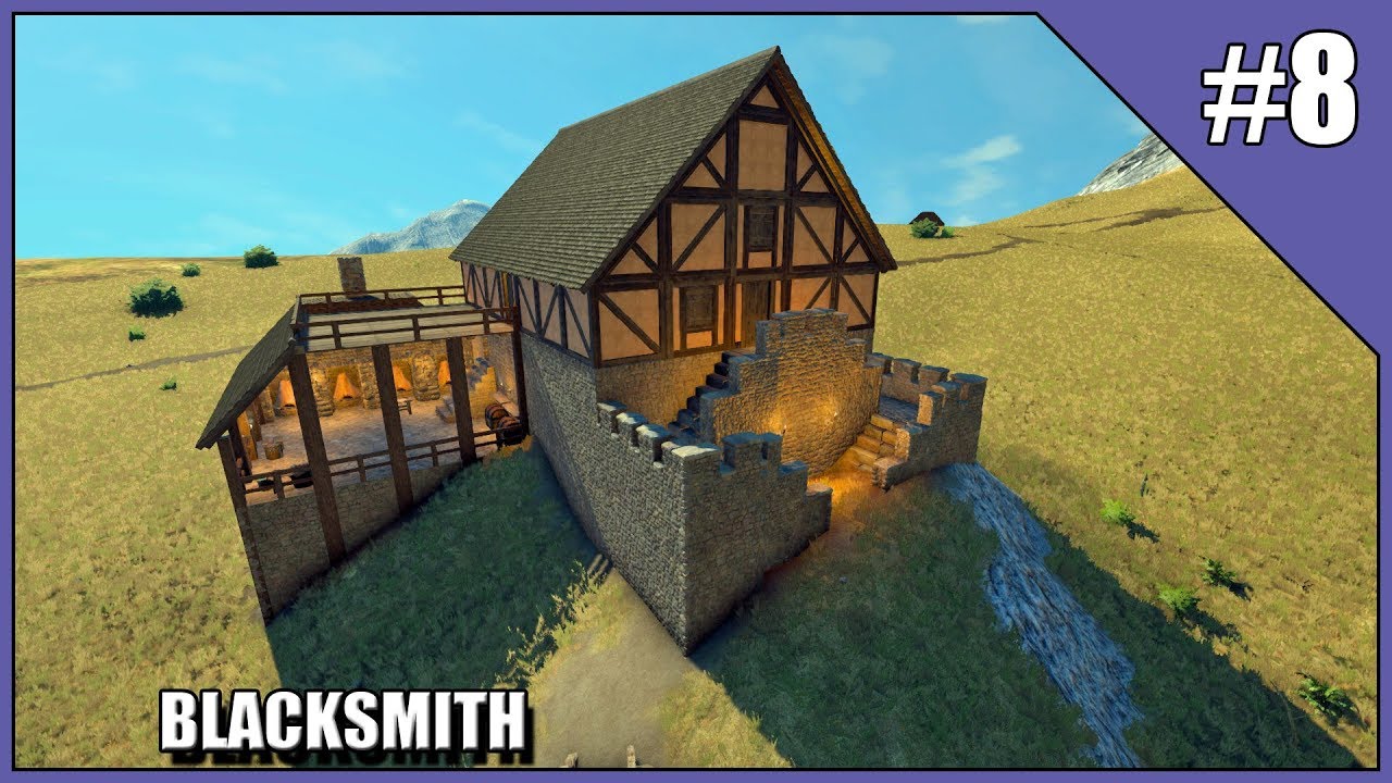 Medieval Engineers S1 E8 - Timelapse Blacksmith Build - YouTube