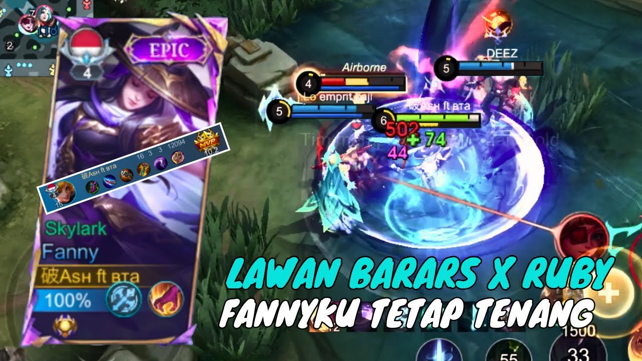 MUSUH PICK BARATS X RUBY FANNYKU TETAP TENANG | FANNY GAMEPLAY 2024 | MLBB - YouTube