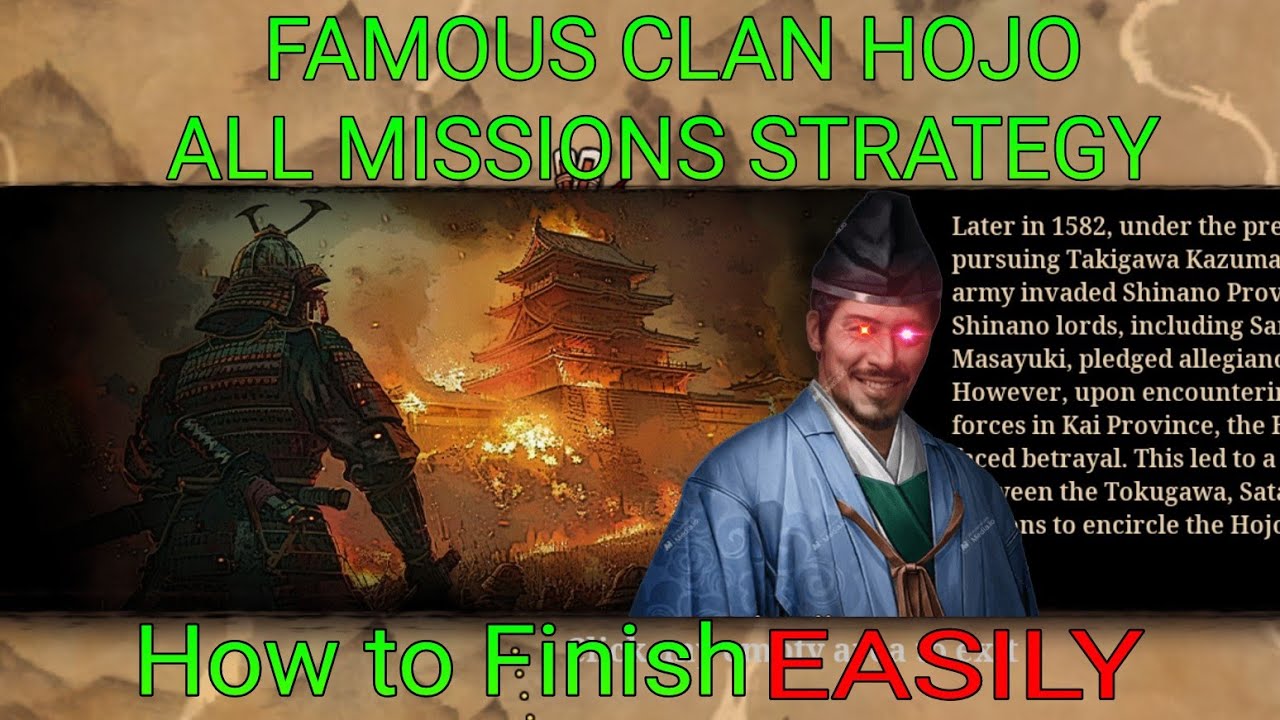 Great Conqueror 2 Shogun Hojo Famous Clan ALL MISSIONS STRATEGY - YouTube