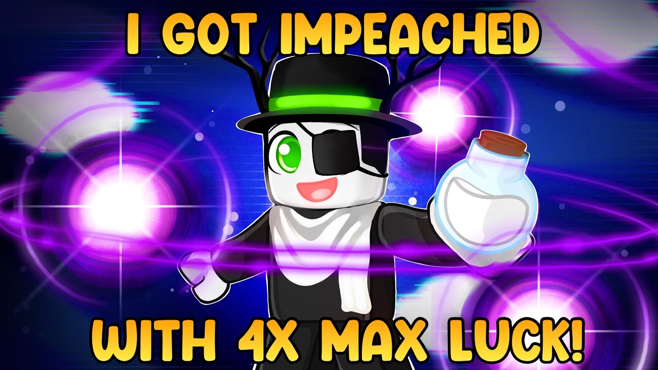 I Got IMPEACHED from 4X MAX LUCK in Sol's RNG! (GLITCH BIOME!) - YouTube
