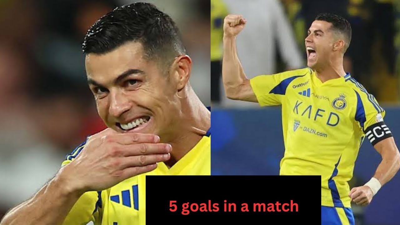 Amazing performance of Ronaldo | Ronaldo scores a hat trick - YouTube