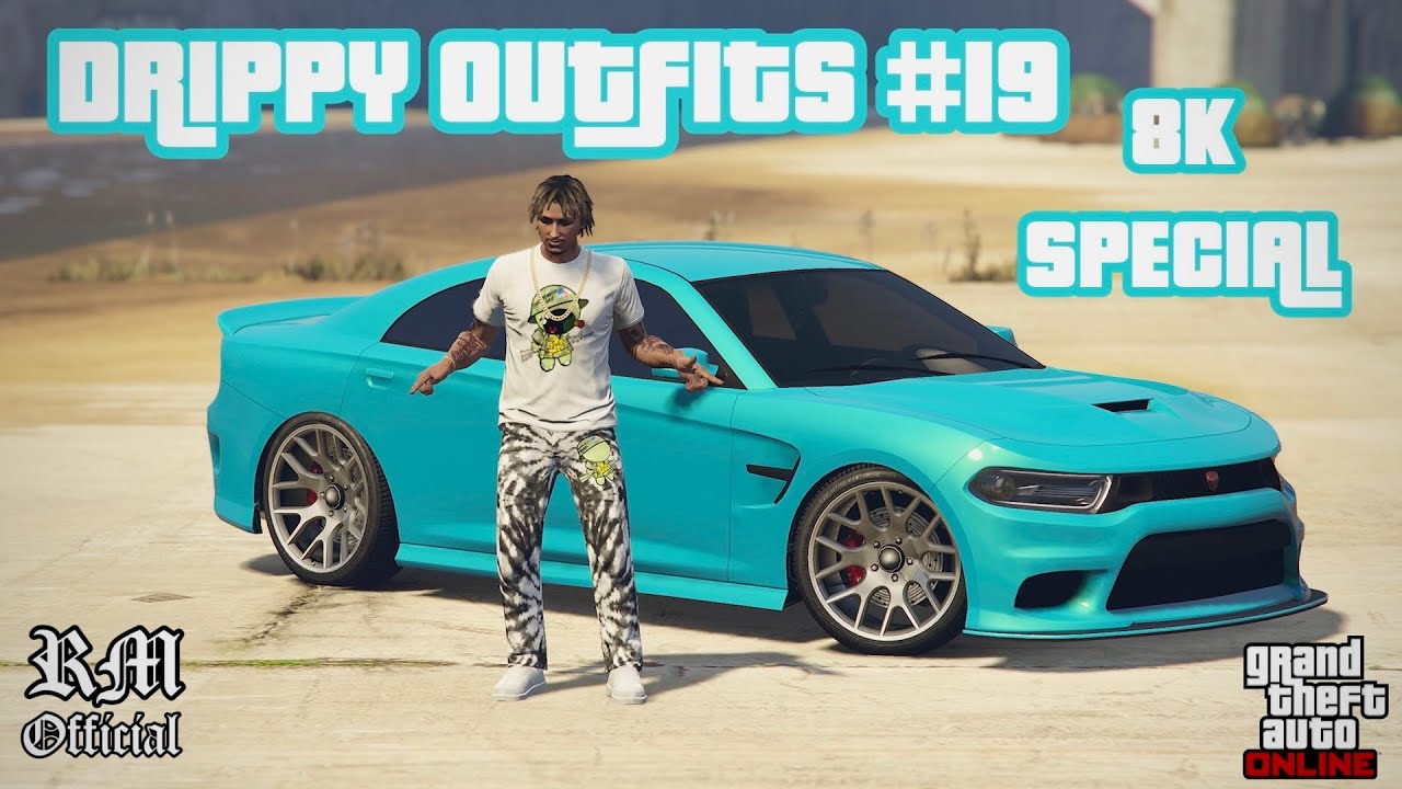 GTA 5 DRIPPY OUTFITS PART 19 *8K SPECIAL* - YouTube