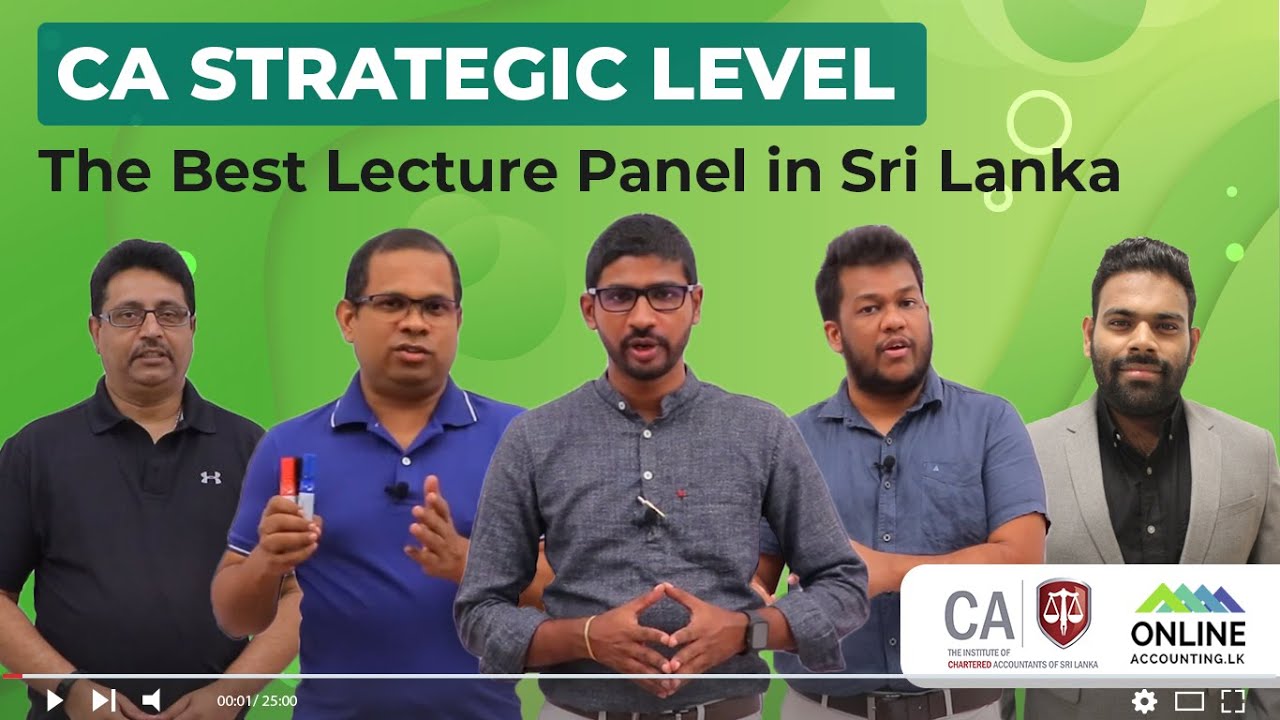Best Lecture Panel in Sri Lanka for CA Strategic Level - 2022 June ...