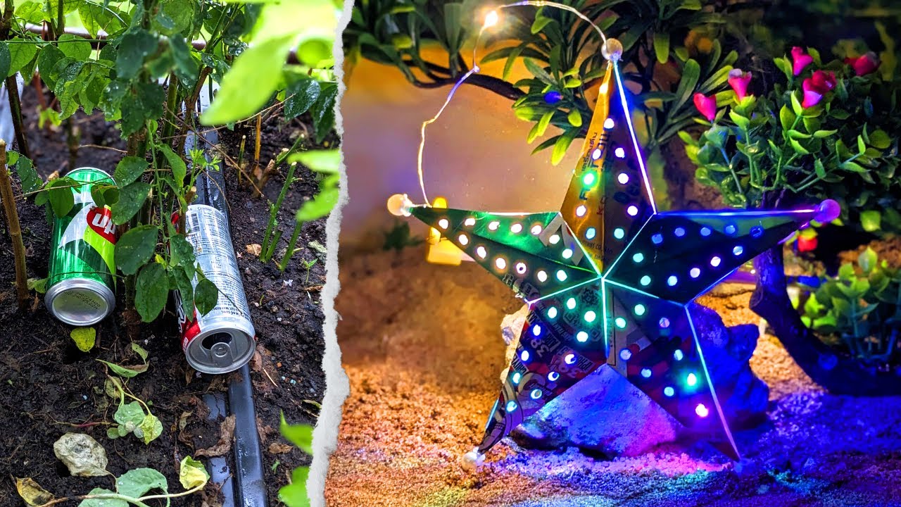 Transforming Soda Cans DIY Garden Art and Lanterns for Festive Vibes ...